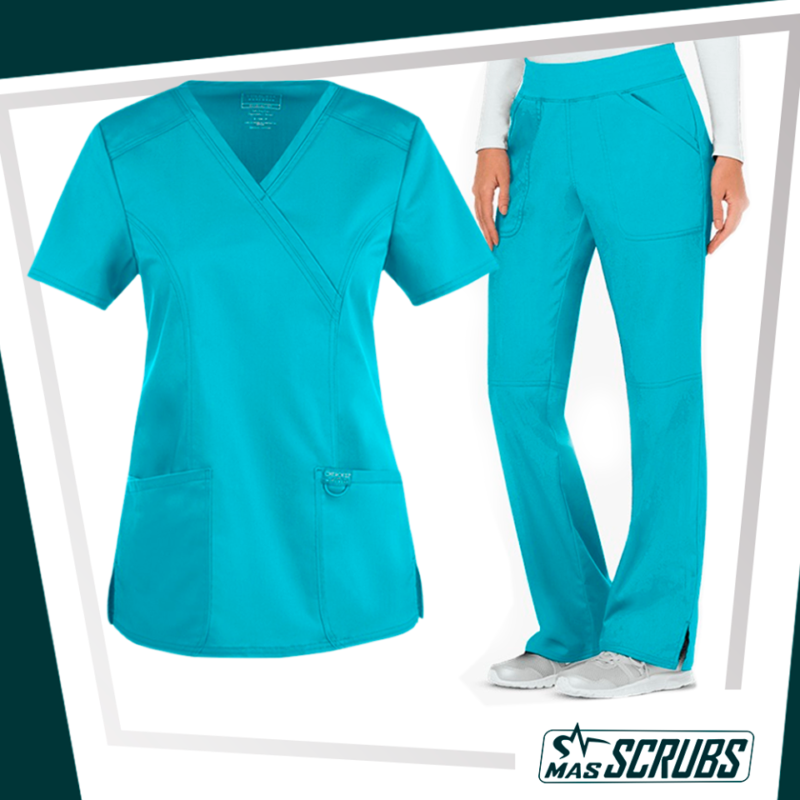 Uniforme dama Cherokee Revolutión – Turquesa - Masscrubs